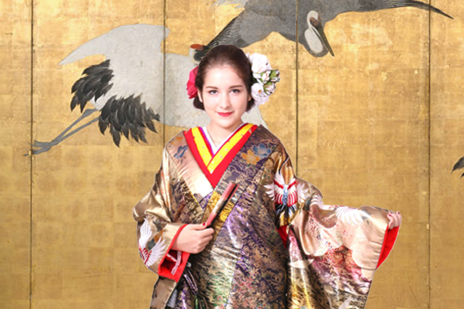 Traditional Japanese Geisha Kimono